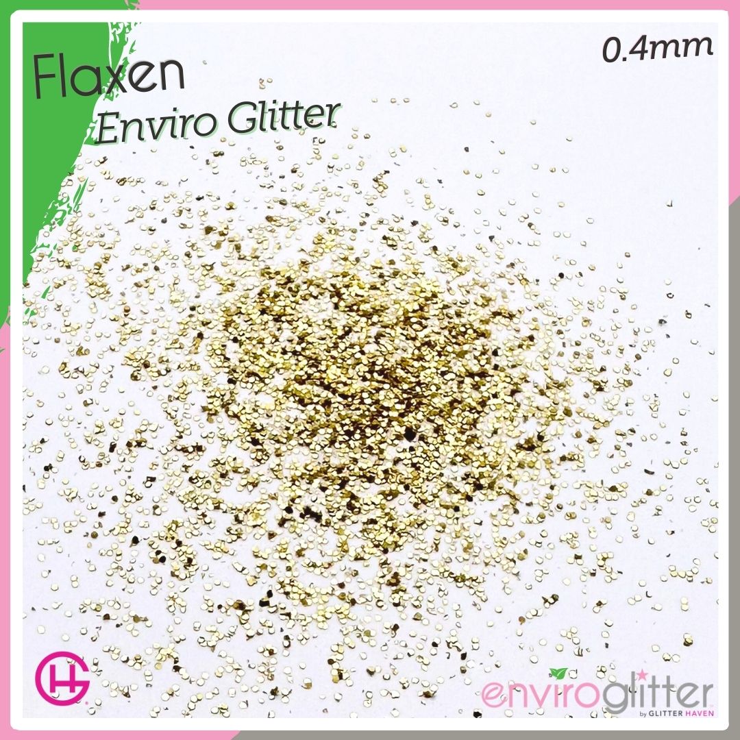 Flaxen 🍃 Enviro Glitter | Gold | Compost Biodegradable Glitter – Glitter Haven