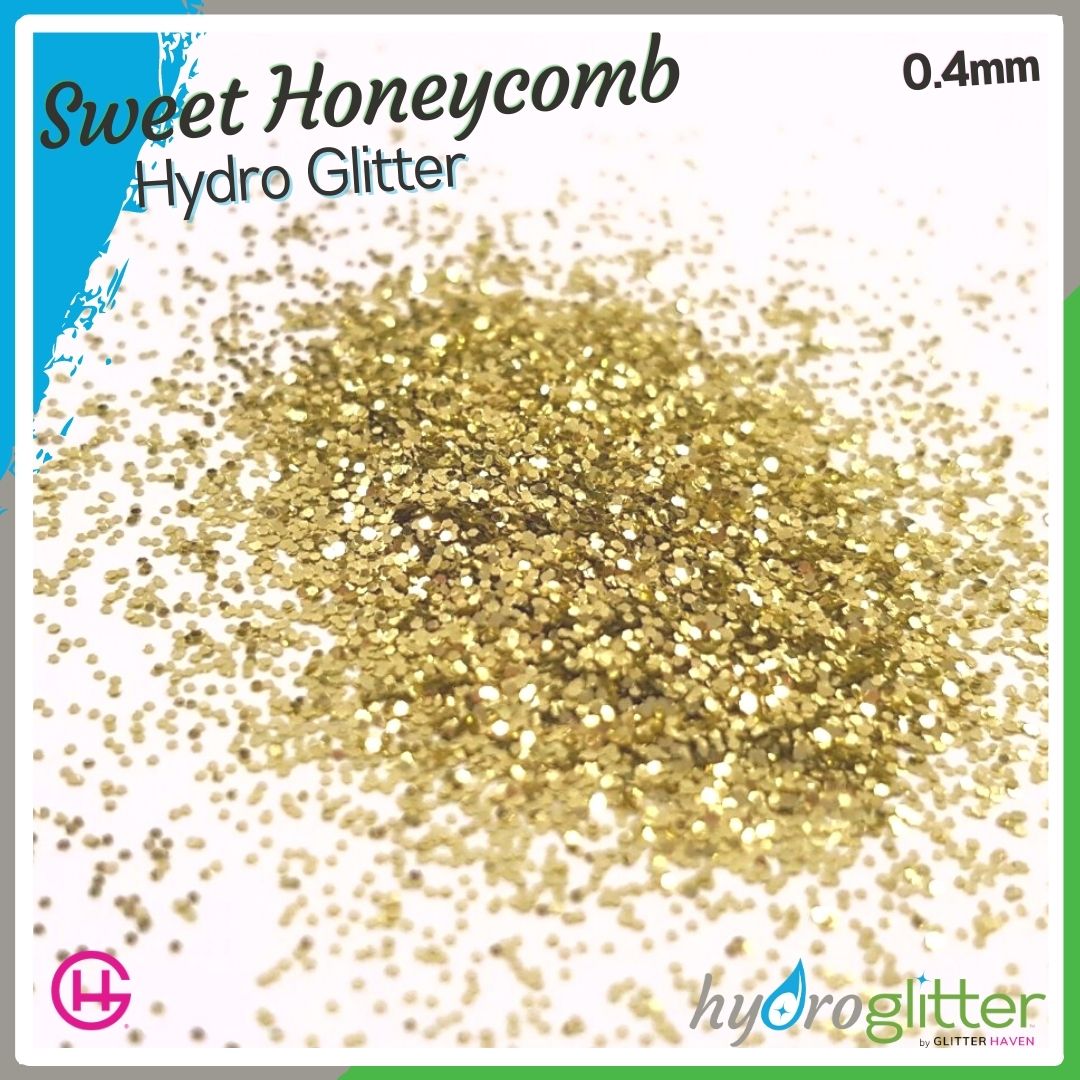 Sweet Honeycomb 💧 Hydro Glitter | Gold | Water Biodegradable – Glitter Haven