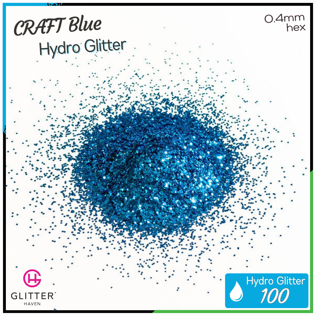 CRAFT Blue 💧 Hydro Glitter | Blue | Water Biodegradable Glitter ...