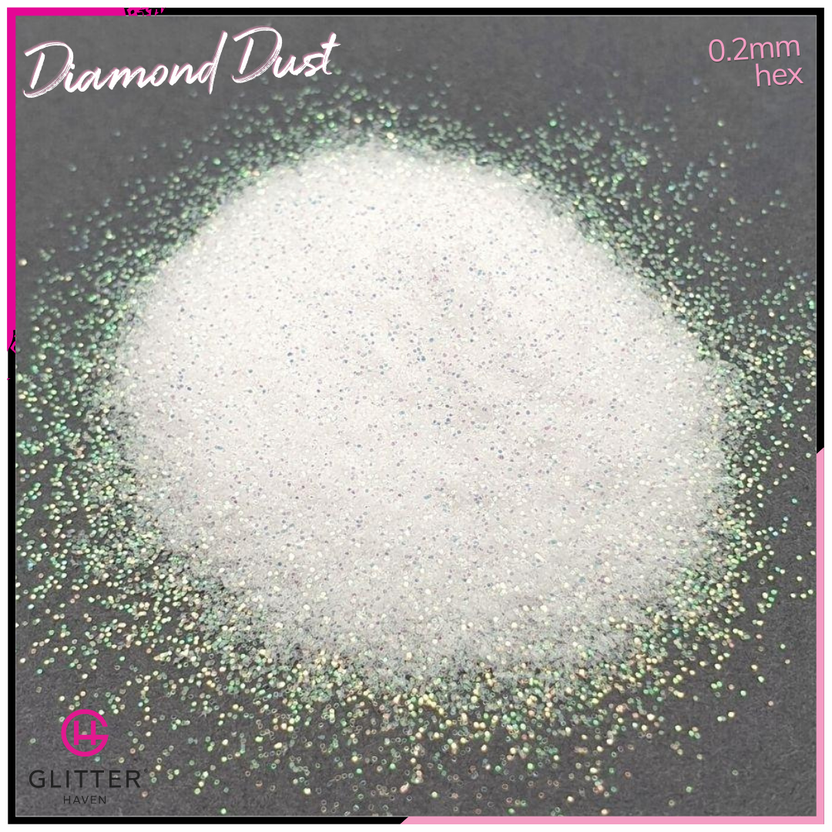 White Glitter: Diamond Dust Glitter | Cosmetic Grade | Glitter Haven ...
