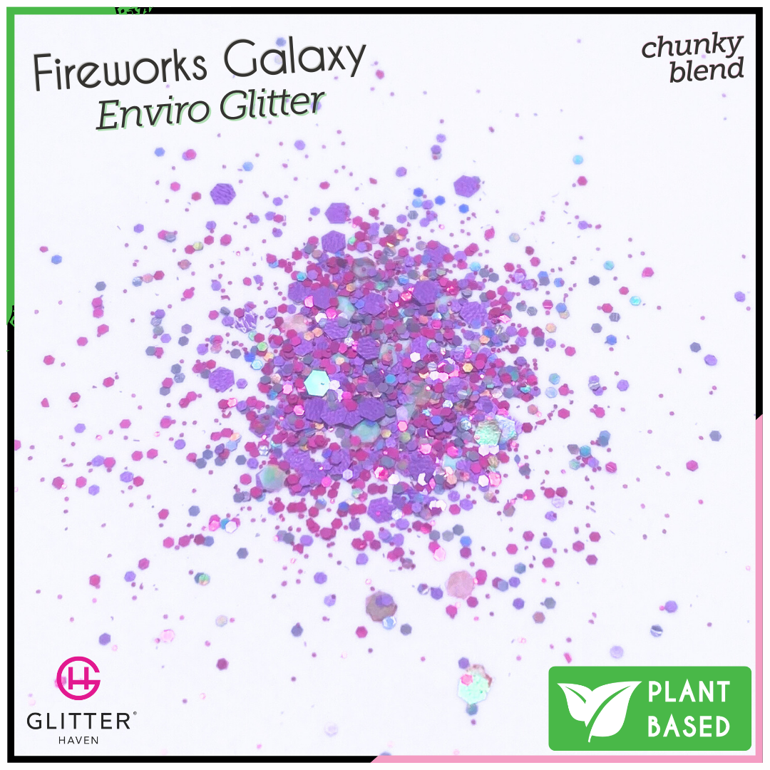 Fireworks Galaxy 🍃 Enviro Glitter | Compost Biodegradable Glitter ...