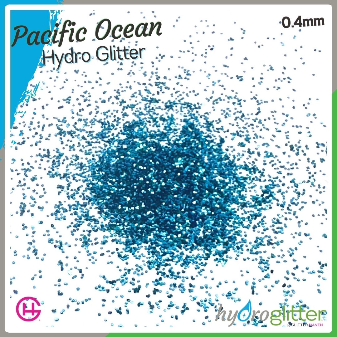 Pacific Ocean 💧 Hydro Glitter | Blue | Water Biodegradable Glitter ...