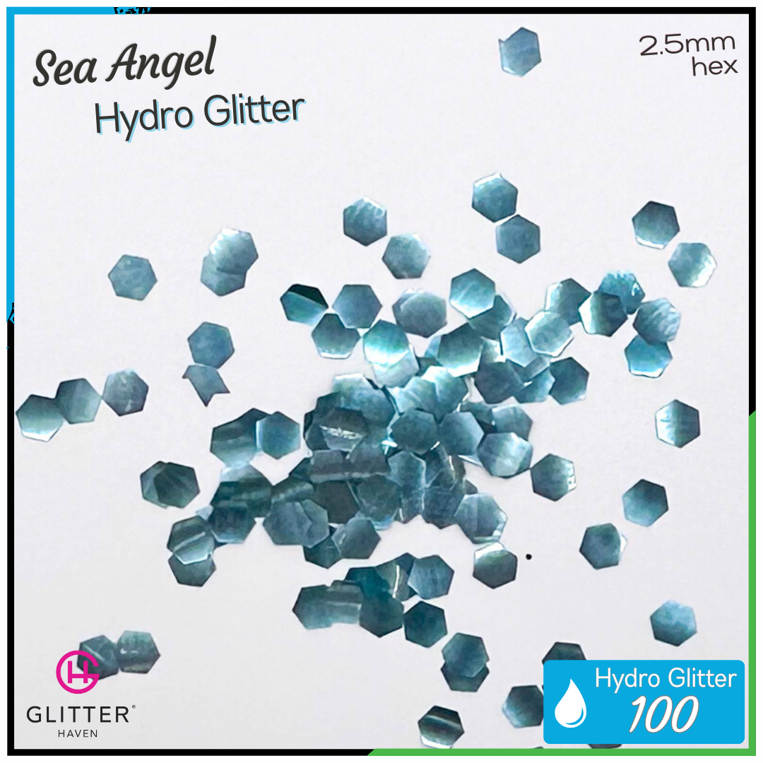 Sea Angel 💧 Hydro Glitter | Cosmetic Grade | Water-degradable Glitter ...