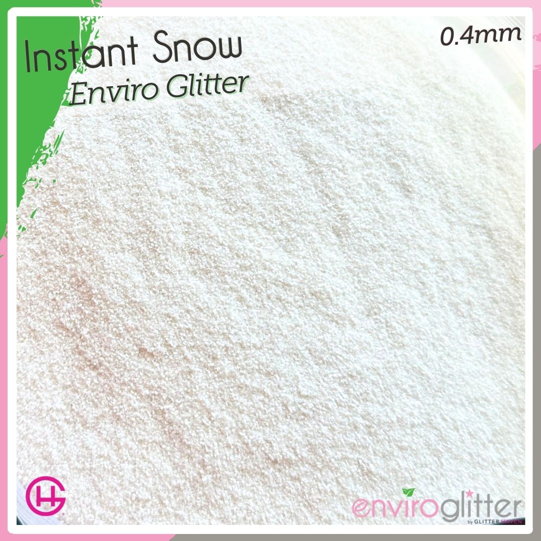 Instant Snow 🍃 Enviro Glitter | Matte White Biodegradable Glitter ...